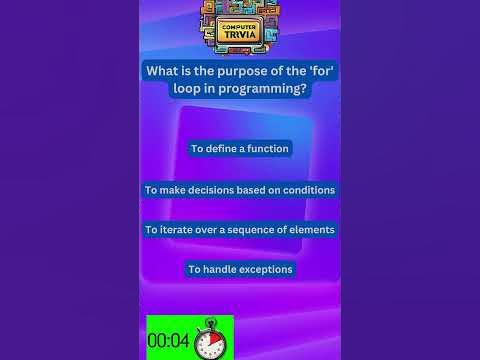 Computer Science Trivia 7 #shorts #computerscience #trivia #programming #loops - YouTube