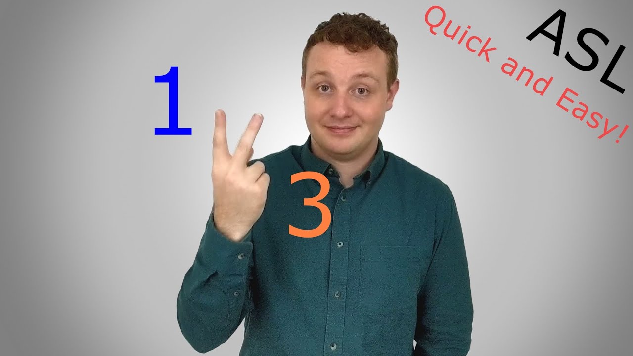 Learn ASL | Numbers 1-10 | Quick and Easy ASL Lesson - YouTube