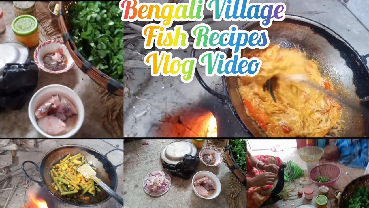 Bengali Village Fish Recipes Vlog Video 🐟🍝 ।। রুই মাছের পোস্ত,সজনা ...
