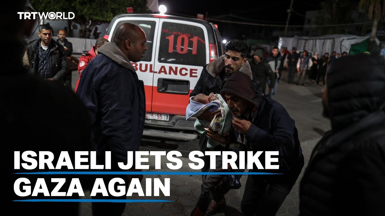 Israeli strikes kill 23 aid workers at Gaza's Kuwait roundabout - YouTube