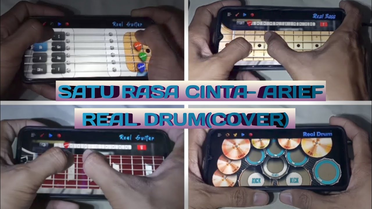 satu rasa cinta-arief dimainkan dengan real drum, real gitar dan real ...