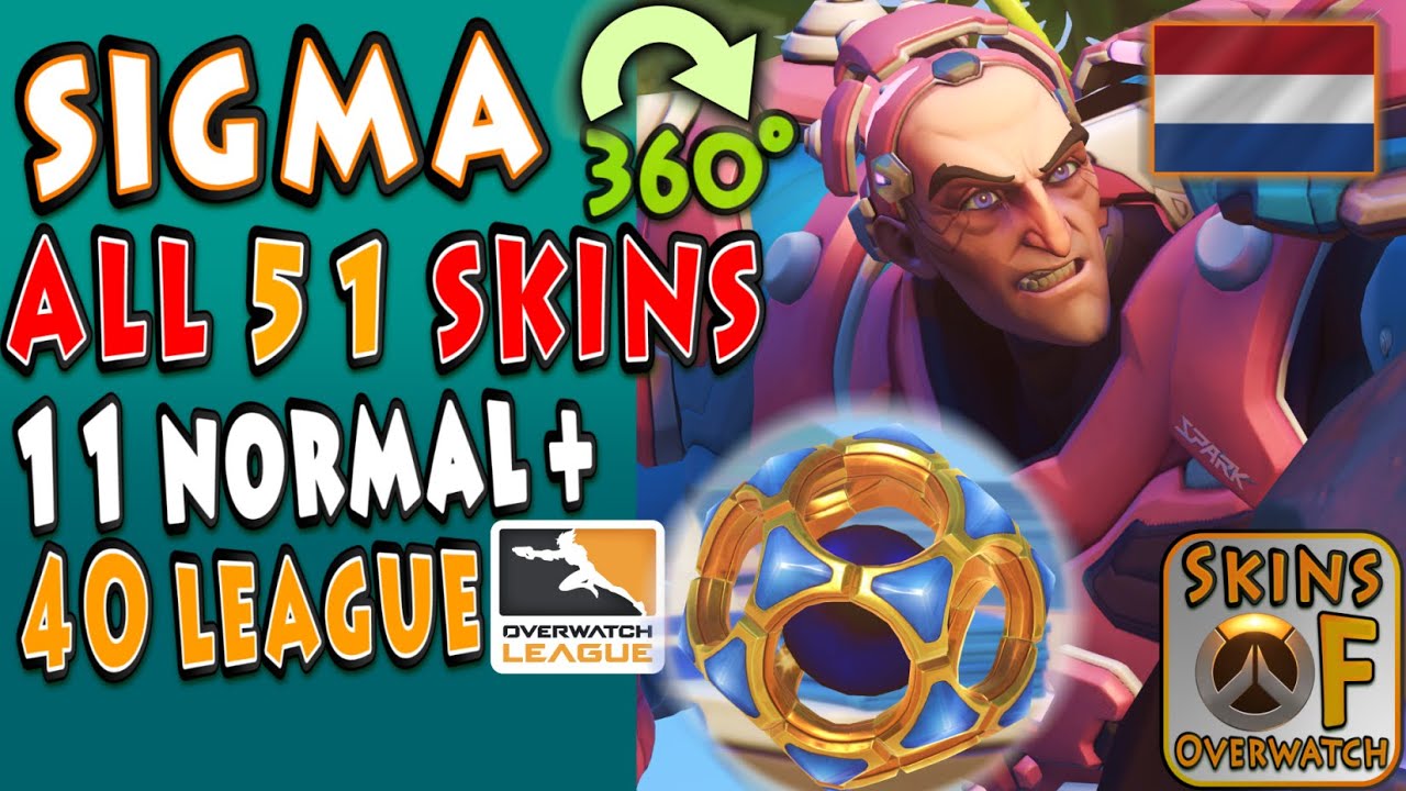 SIGMA ALL SKINS (40 league+11 normal) Golden weapon, rotating, ingame ...