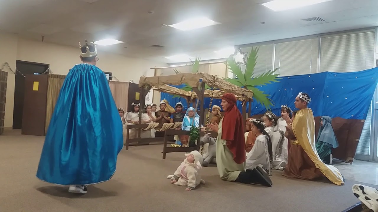 Three Kings with the Pretty Sheep - The Nativity Play scene - YouTube