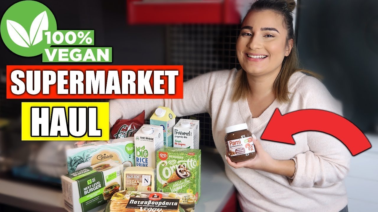 ΤΕΡΑΣΤΙΟ SUPERMARKET HAUL! (100% VEGAN) Anna Pavlidou - YouTube