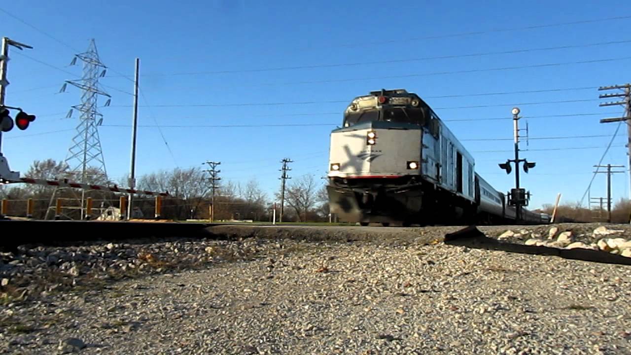 Amtrak #338 - High Speed - Low Angle - YouTube