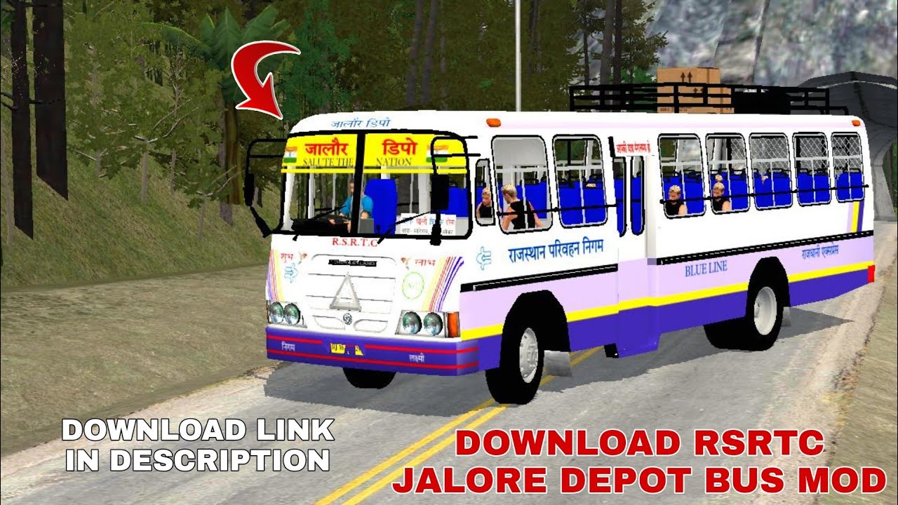 Rsrtc Jalore Depot // Rsrtc Bus Mod // Download Link In Description ...