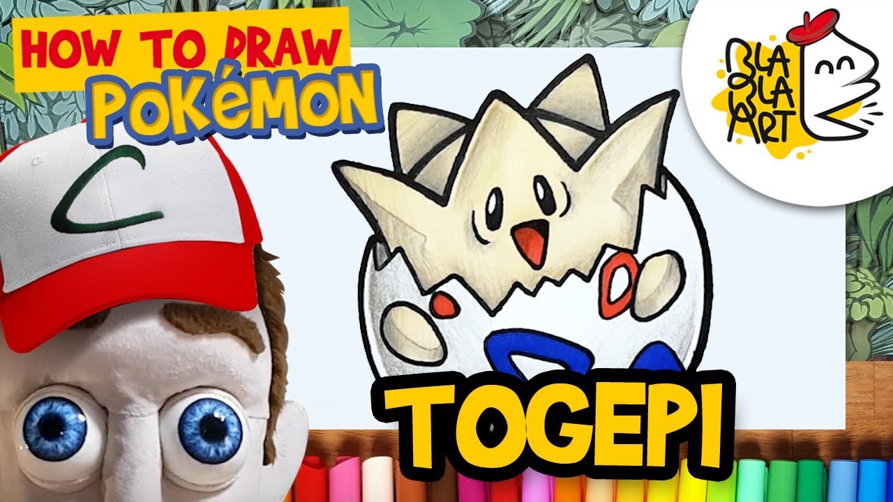 HOW TO DRAW TOGEPI | Pokémon Drawing and Coloring for Kids | Blabla Art ...