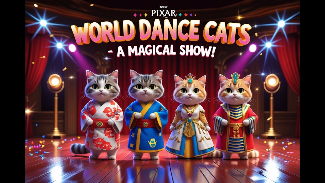12 Royal Cats Dancing Around the World – A Magical Global Show! 🌍💃🐱#cat ...