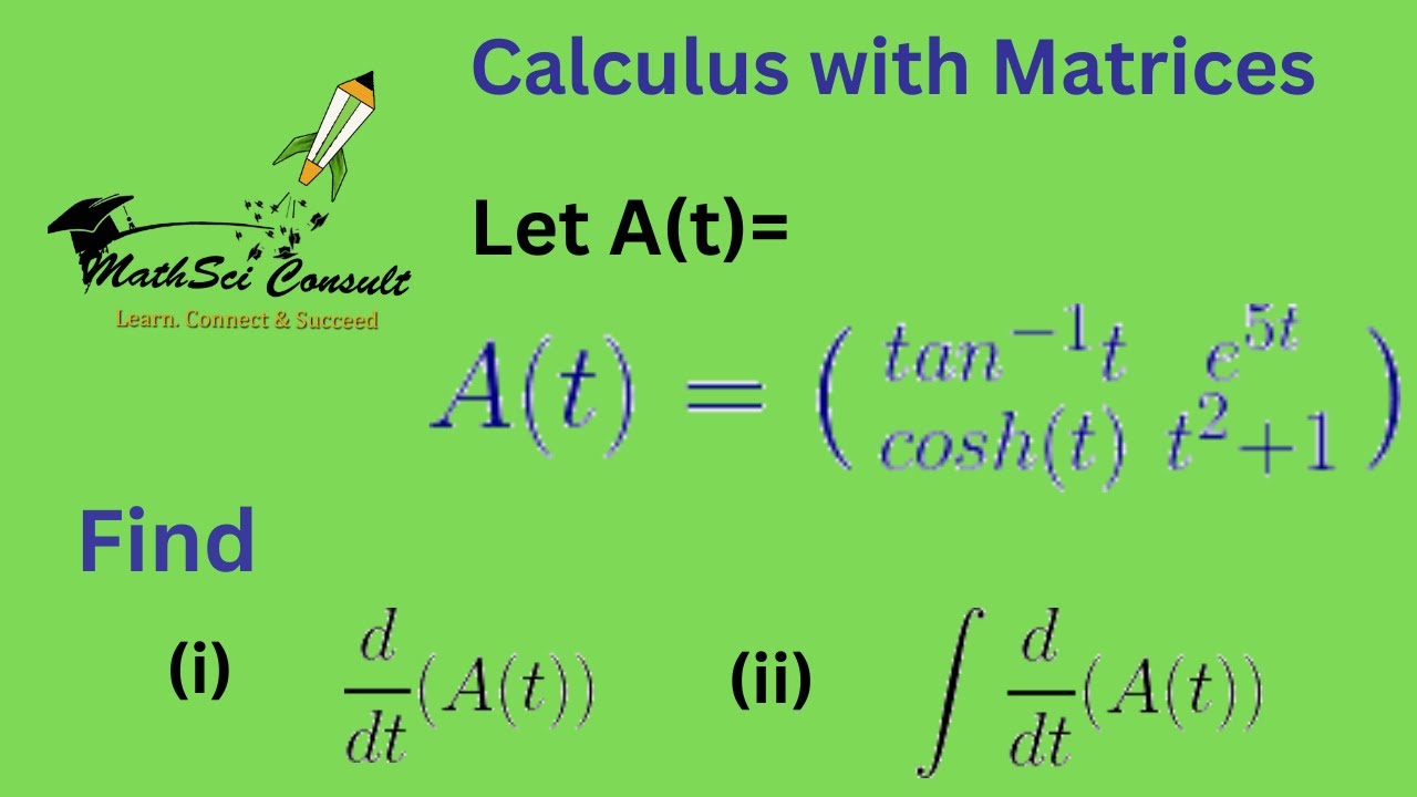 Calculus with Matrices: A Comprehensive Guide (II) - YouTube