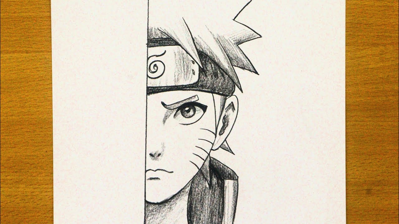 How to draw Anime step by step | easy anime drawing tutorial - YouTube