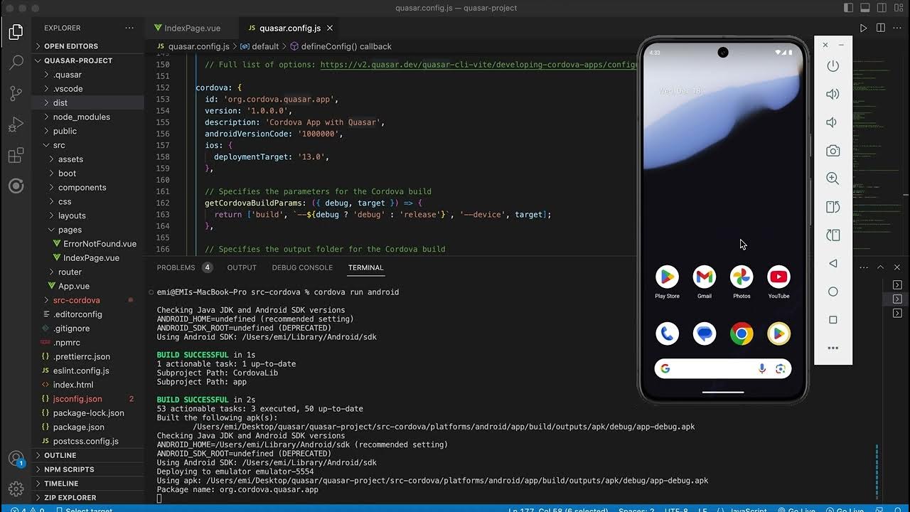 Quasar framework AdMob Cordova/Capacitor - YouTube
