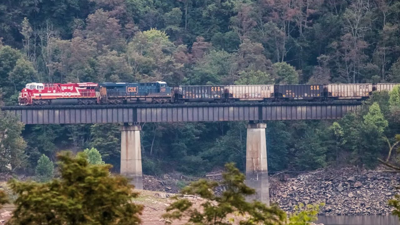 A Day on CSX's Cumberland and Mountain Subdivision Featuring The Spirit of First Responders ...