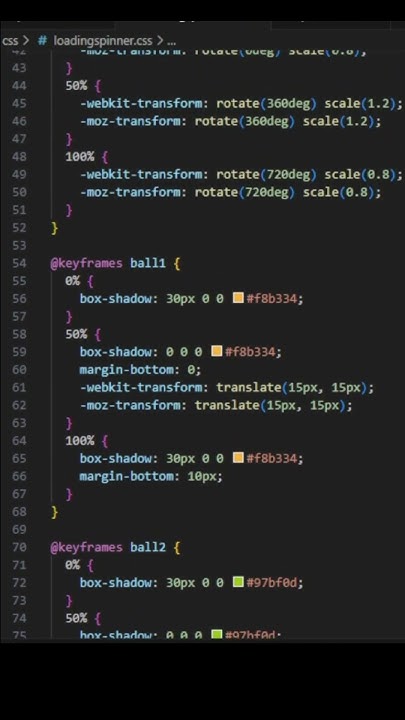 Different Color Loader Animation Coding Code Html5 Webdesign Webdevelopment Css