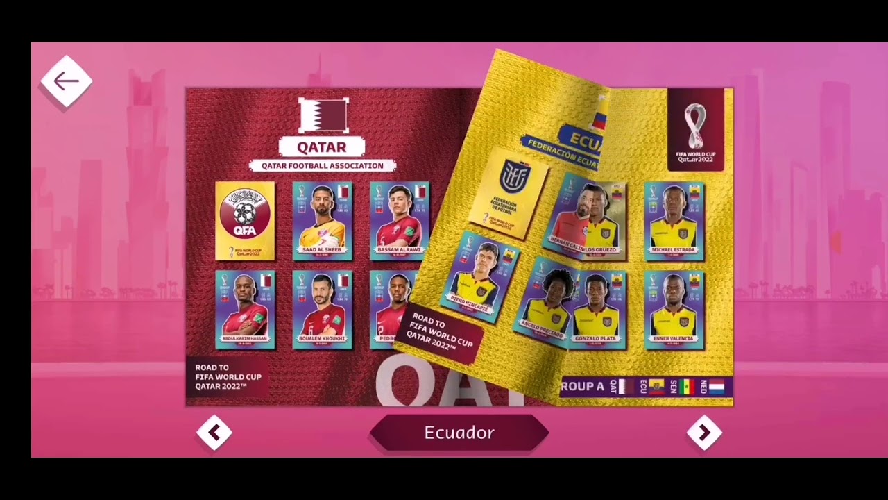 Llenando Álbum Virtual Mundial Qatar 2022. (parte 13) - YouTube