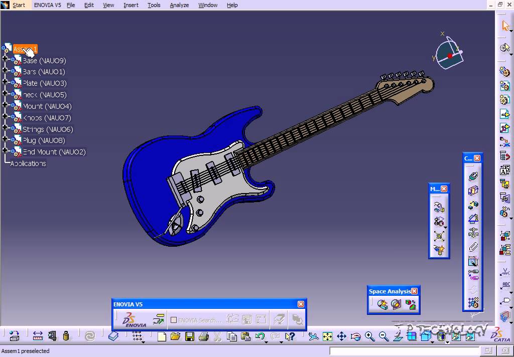 Catia V5 study step by step 107-Assembly Intro.avi - YouTube