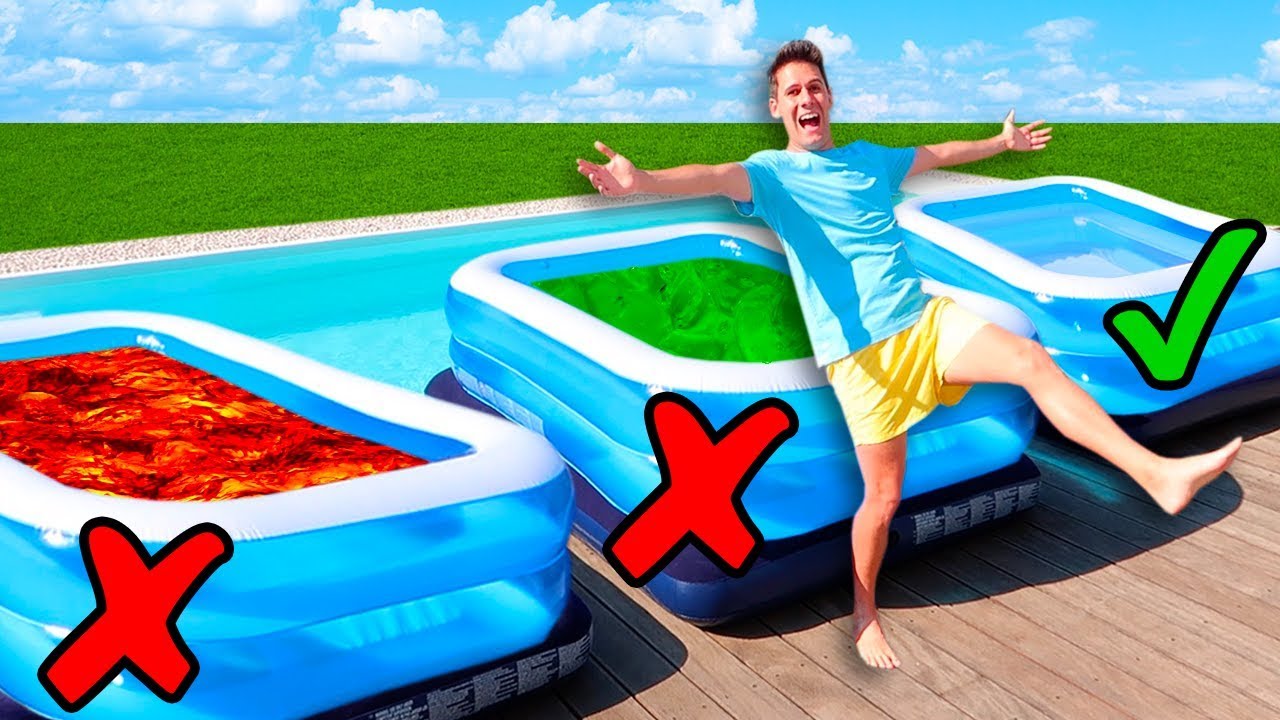 NON SCEGLIERE LA PISCINA SBAGLIATA CHALLENGE!! - YouTube