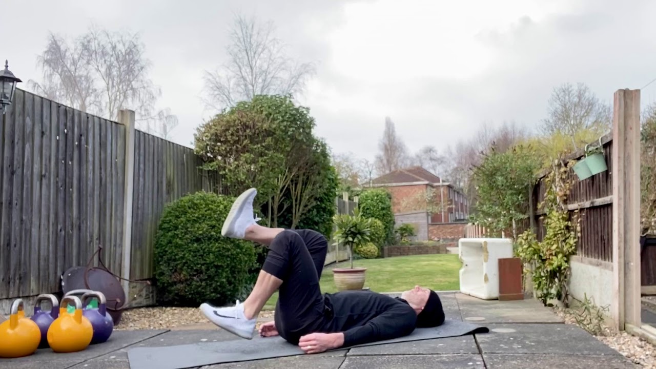 Alternating hamstring stretch into alternating knee hugs - YouTube