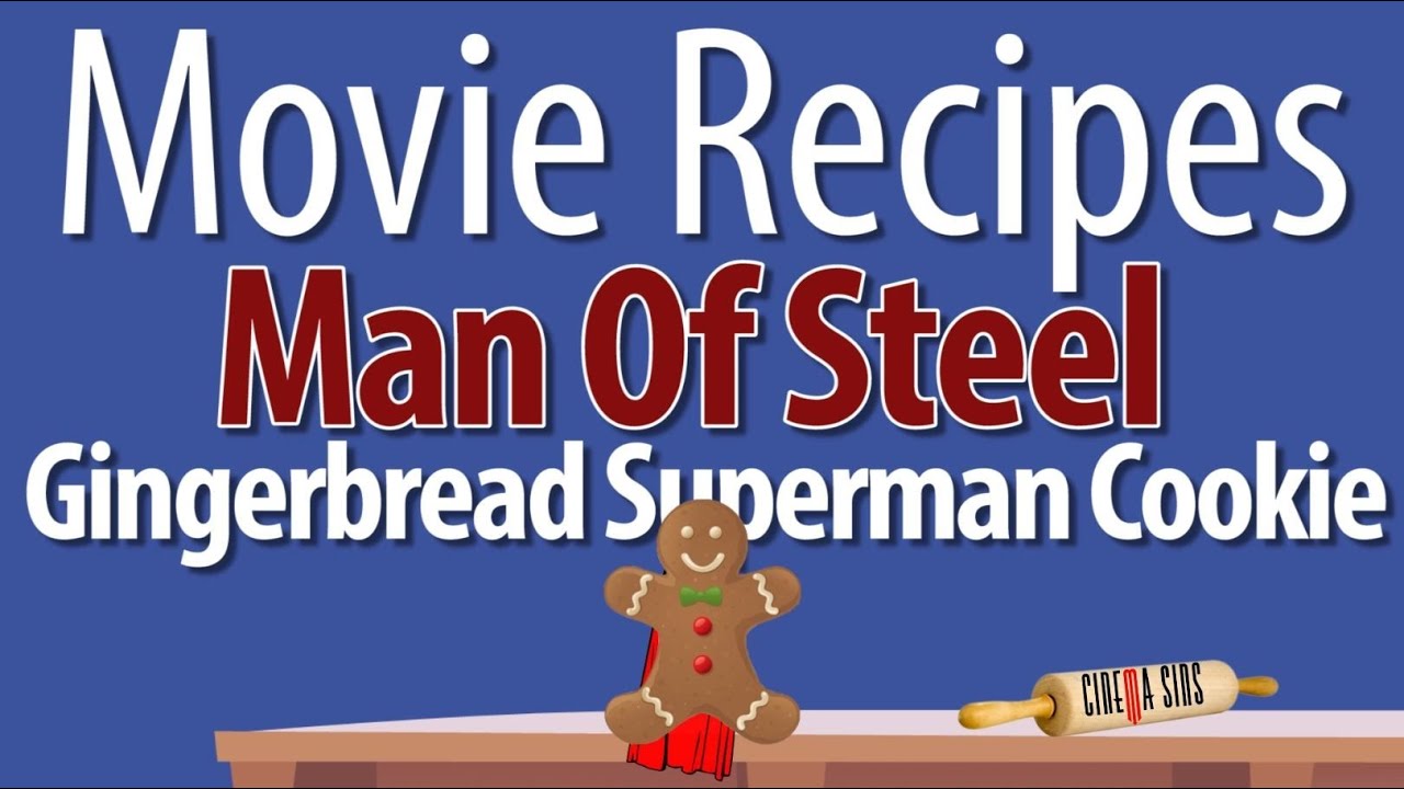 Man Of Steel Gingerbread Superman Cookie - Movie Recipes - YouTube