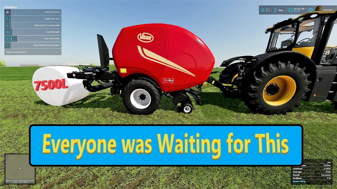 Extremely Fast & 20m Working Width! Time Saving Mod | FS22 - YouTube