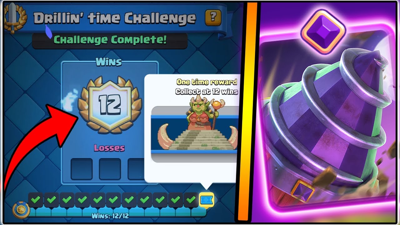 12-0 DRILLIN TIME CHALLENGE | CLASH ROYALE | BEST DRILLIN TIME ...