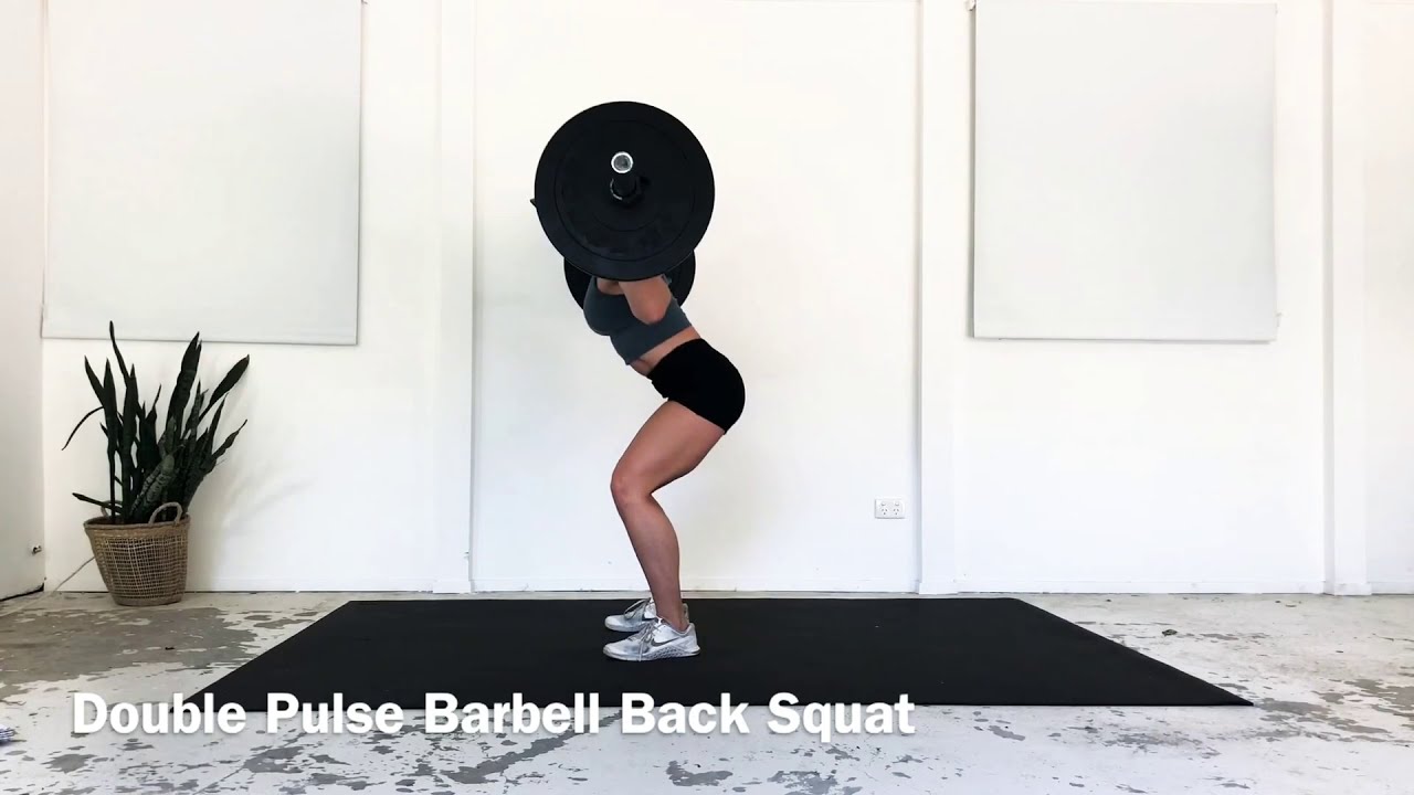 Double Pulse Barbell Back Squat - YouTube