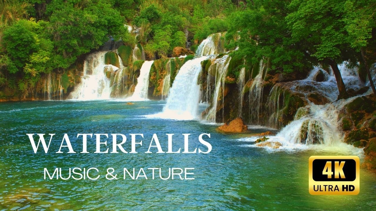 🦜🌿 Stress Relief | Relaxing Music, Waterfalls in 4K & Bird Sounds - YouTube