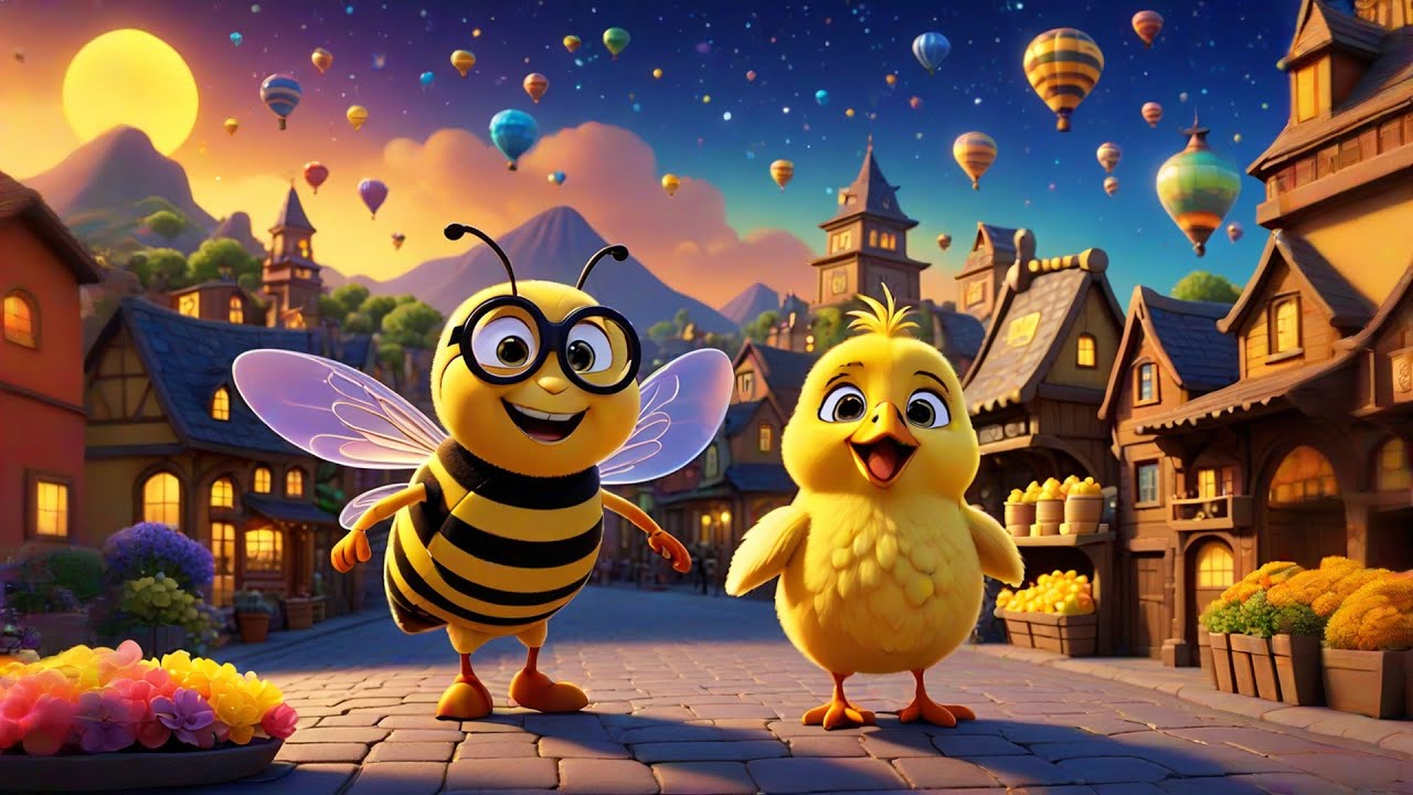 The Magical Bee Town | Nursery Rhymes for Kids | Baby Songs and Fun ...