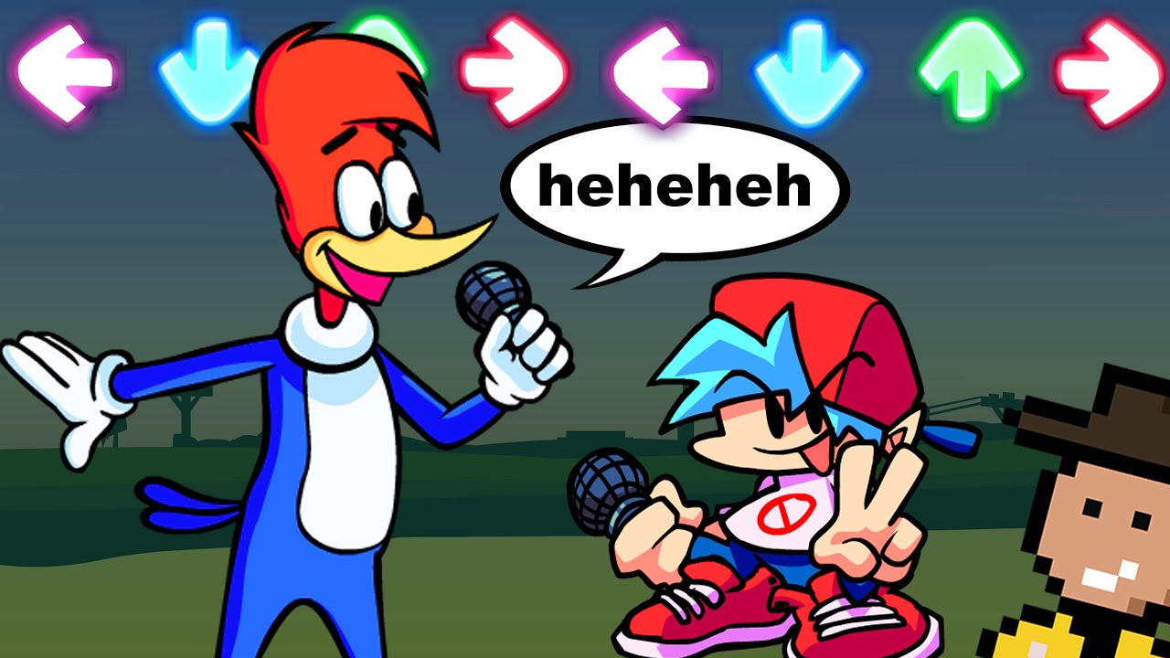 PICA-PAU no FNF e ele falou: "he he he he HEHEHEHEHEHHE" (Friday Night ...