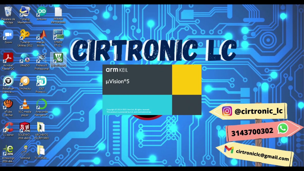 Descarga e instalación Software Keil uVision PASO A PASO ️ - YouTube
