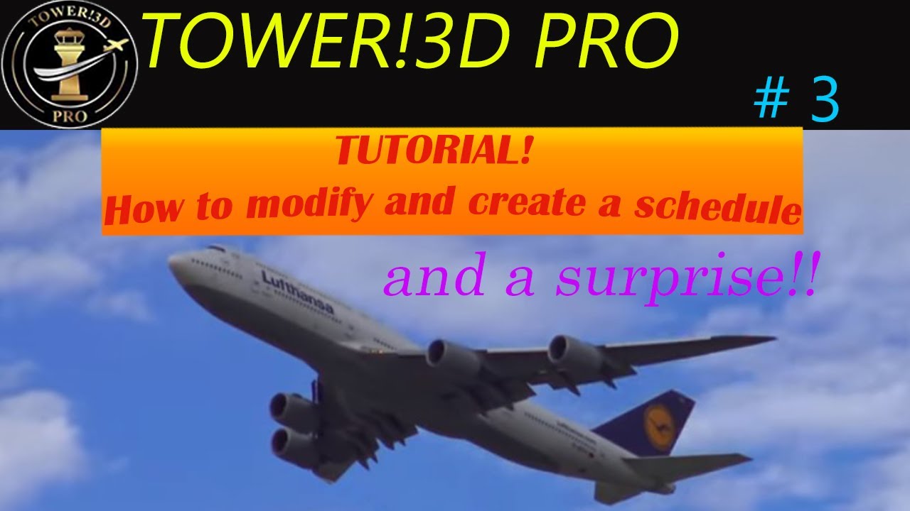 Tutorial How to modify and build your own schedule on Tower!3D Pro in ...