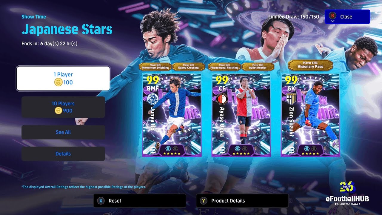 Japanese stars showtime pack in eFootball 26 Mobile - YouTube