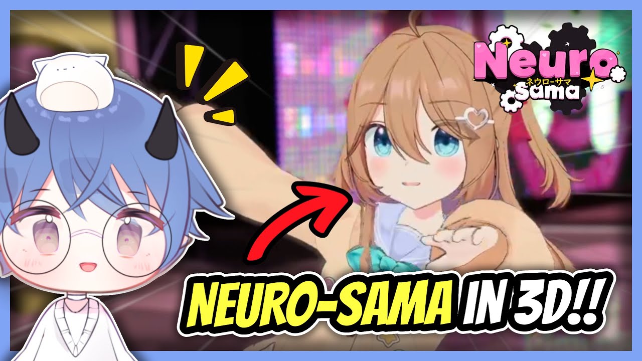 NEURO-SAMA IN 3D?! | Neuro-sama 3D Model Debut Highlights!! (Reaction ...