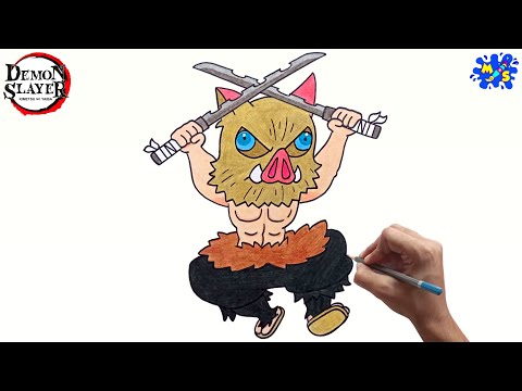 Demon Slayer Inosuke Drawing || How to draw Inosuke from Demon Slayer ...