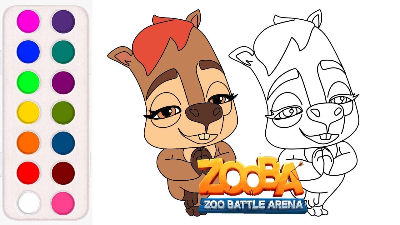 How to draw and Color Quinn from Zooba @FKColoring - YouTube