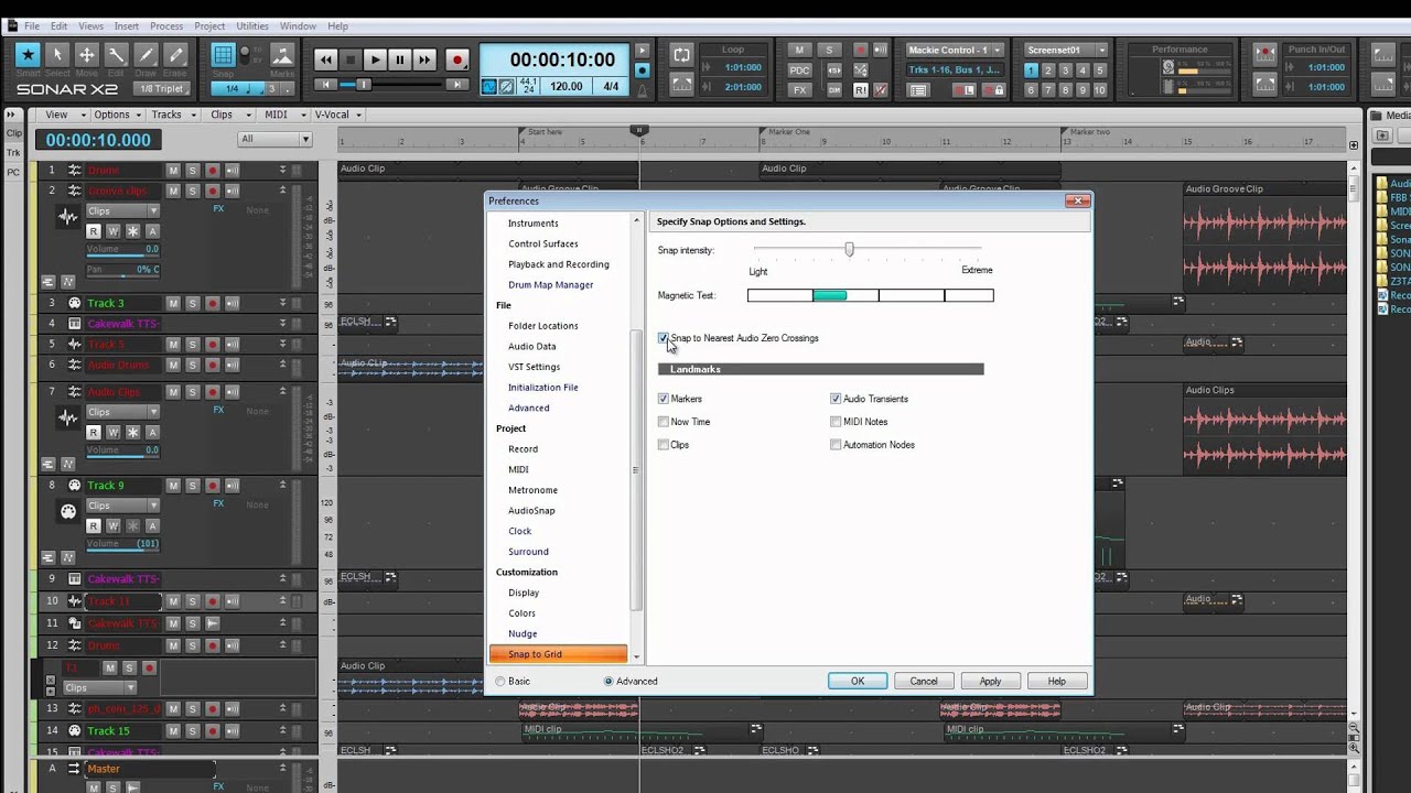 SONAR X2: Get Started - Smart Grid and Snap - YouTube