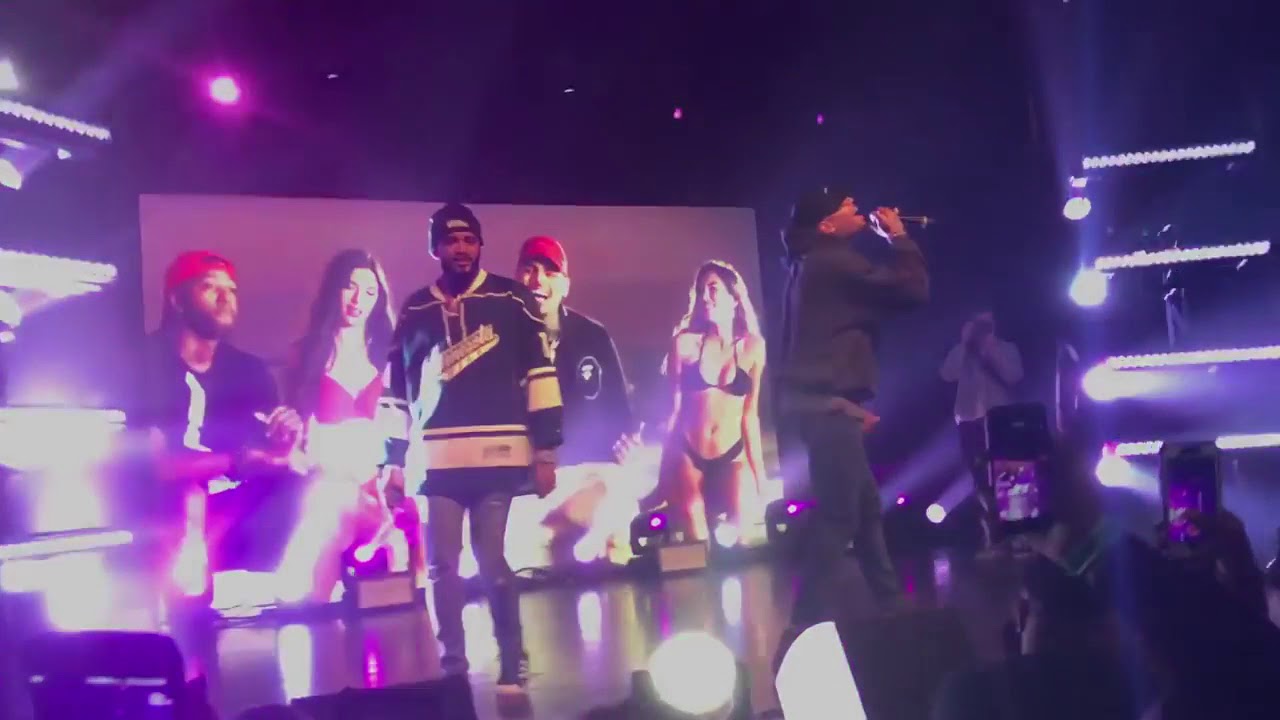 Chris Brown performs Freaky Friday live at Joyner Lucas concert - YouTube