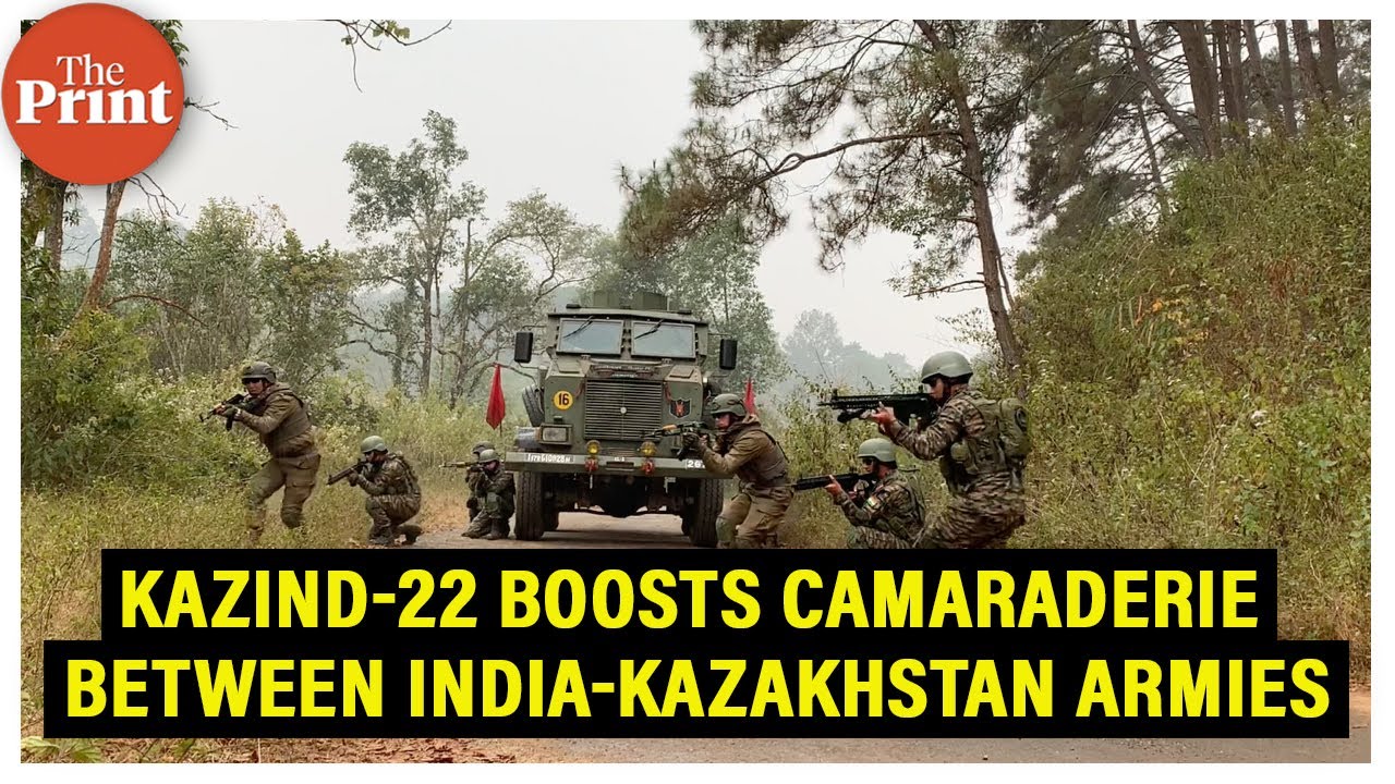 KAZIND-2022: India and Kazakhstan joint military exercise - YouTube
