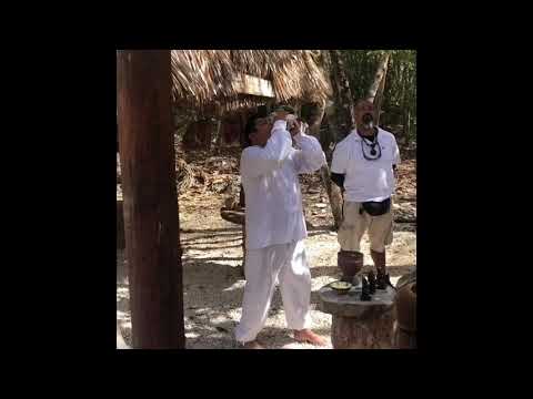 Maya blessing/cleansing ritual in the Yucatan jungle just outside Coba ...