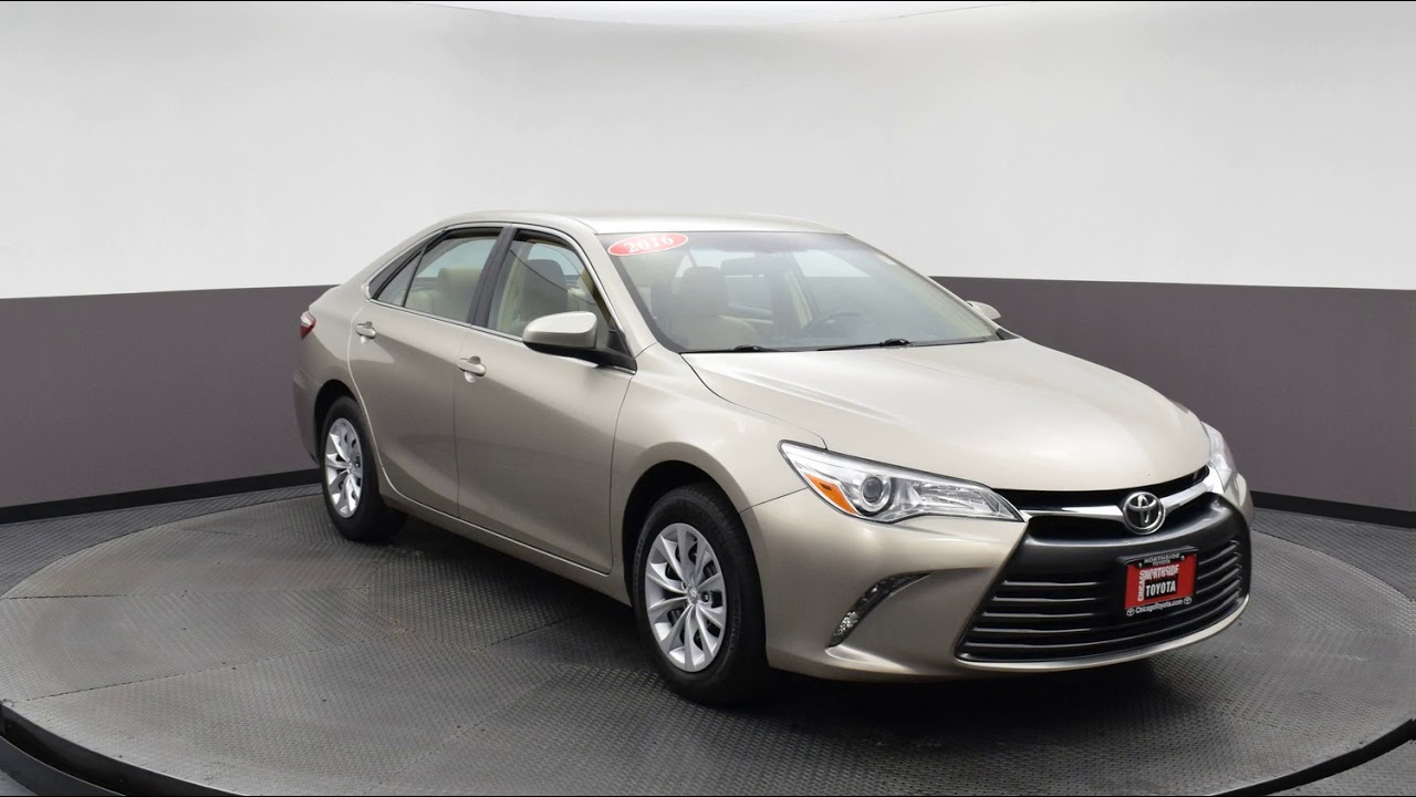 2016 Beige Toyota Camry 4dr Car #P11842 - YouTube