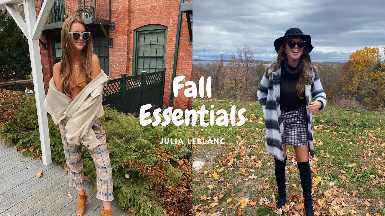 FALL 2020 ESSENTIALS | LEATHER, BLAZERS, GRAPHIC TEE'S - YouTube