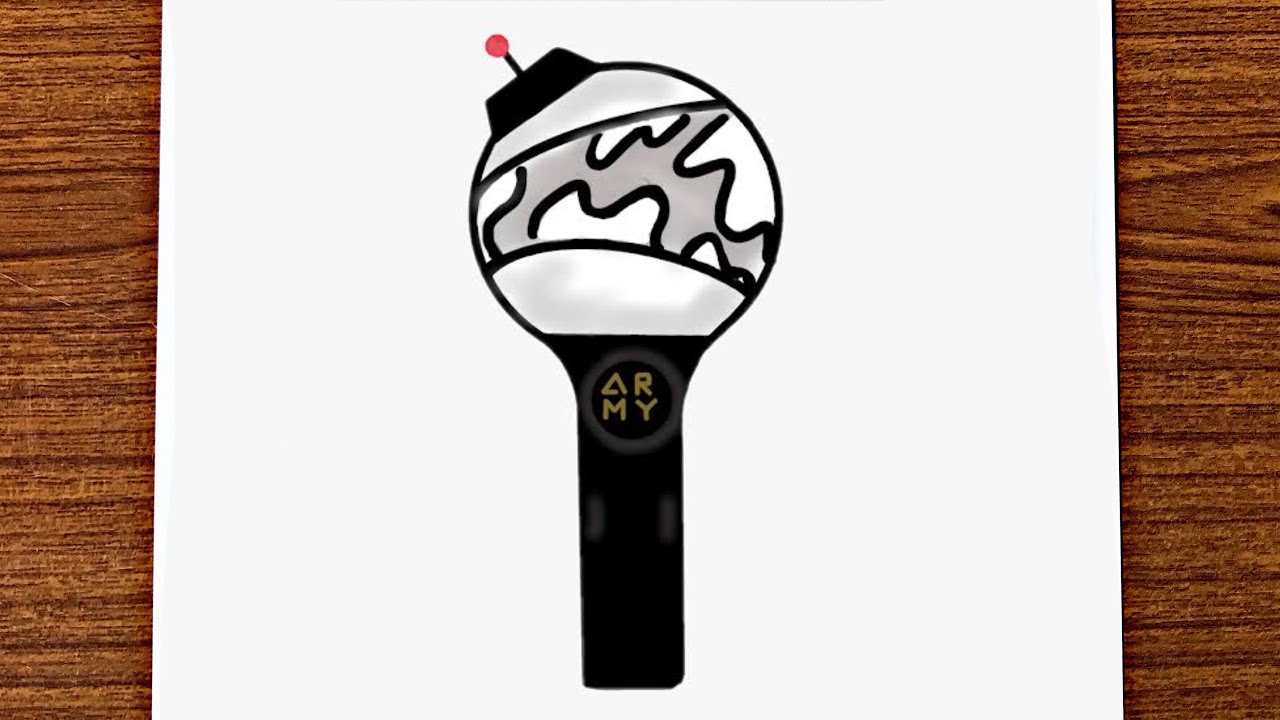 How to draw BTS army bomb drawing very easy // Easy drawings - YouTube