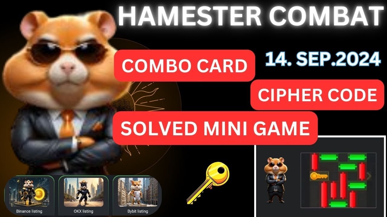 Hamster Kombat mini game 14 September / puzzle game / Puzzle game ...
