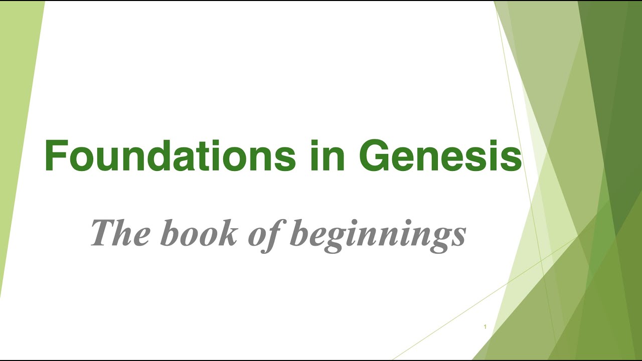 Foundations in Genesis - Scott Morrow - YouTube