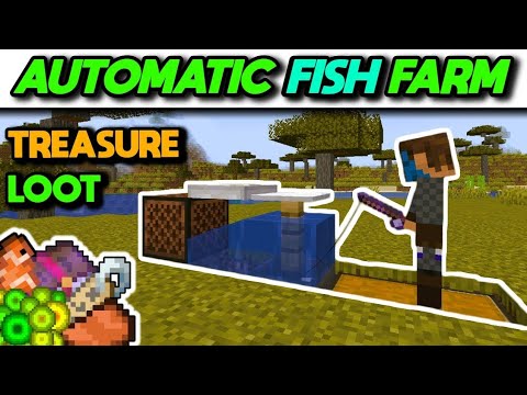 How To Create Minecraft Easy Fish Farm 1.21 ( Java & Pocket ) all ...