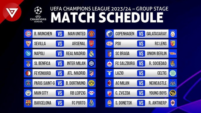 Champions League Table And Fixtures Group C | Cabinets Matttroy