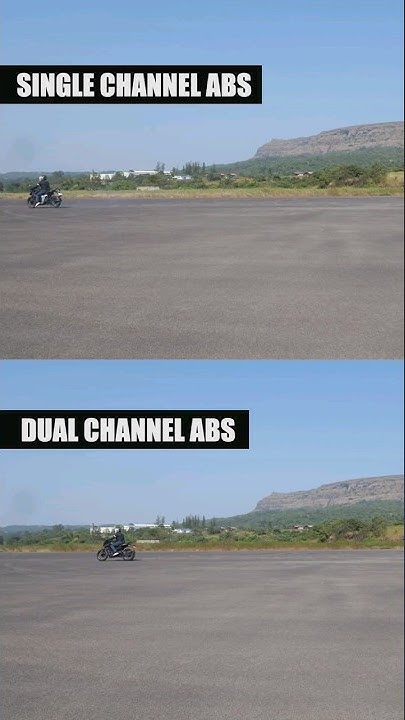 Difference between SINGLE CHANNEL ABS and DUAL CHANNEL ABS - YouTube