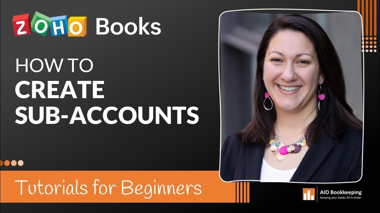 How to Create Sub-Accounts in the Chart of Accounts in Zoho Books - YouTube