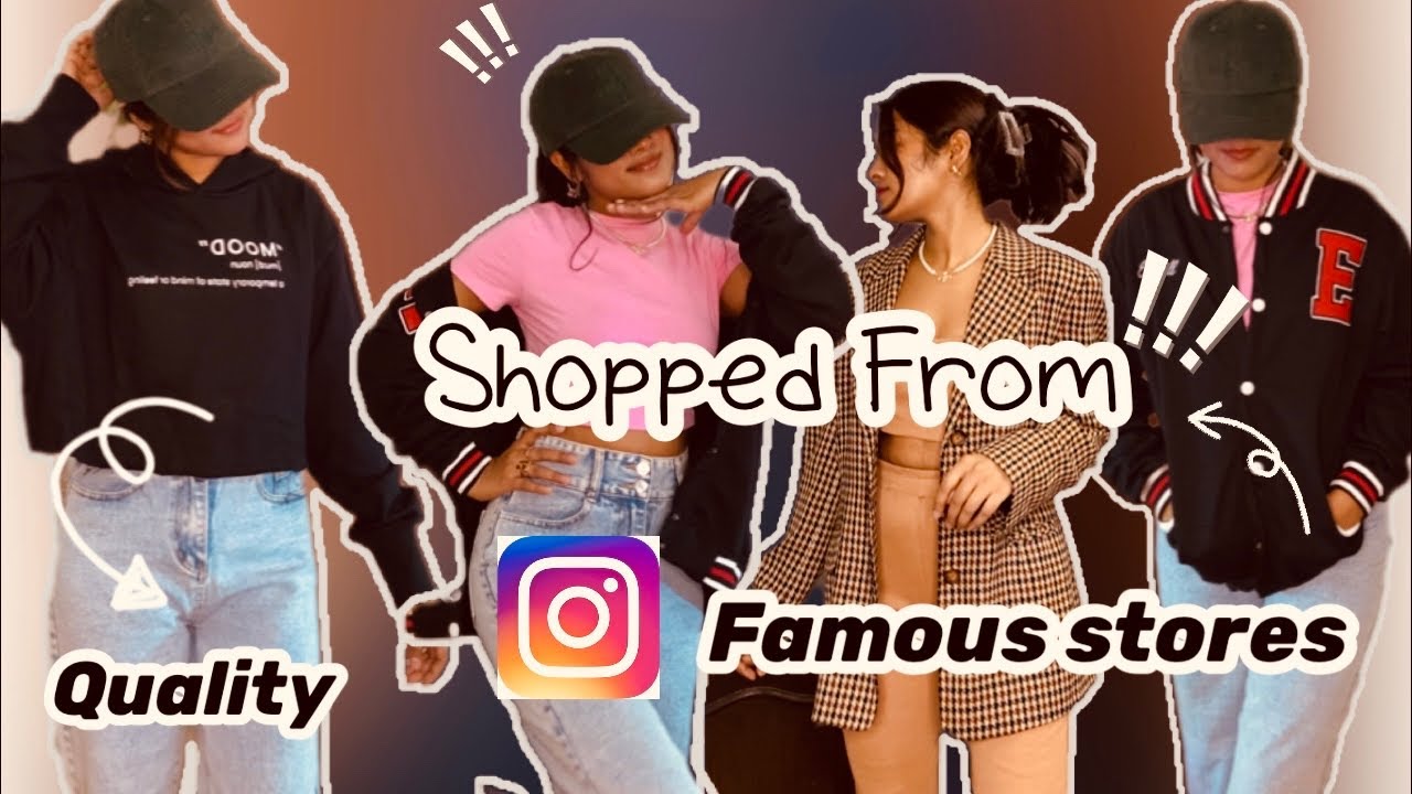 Authentic Instagram store haul #trendyfashion - YouTube