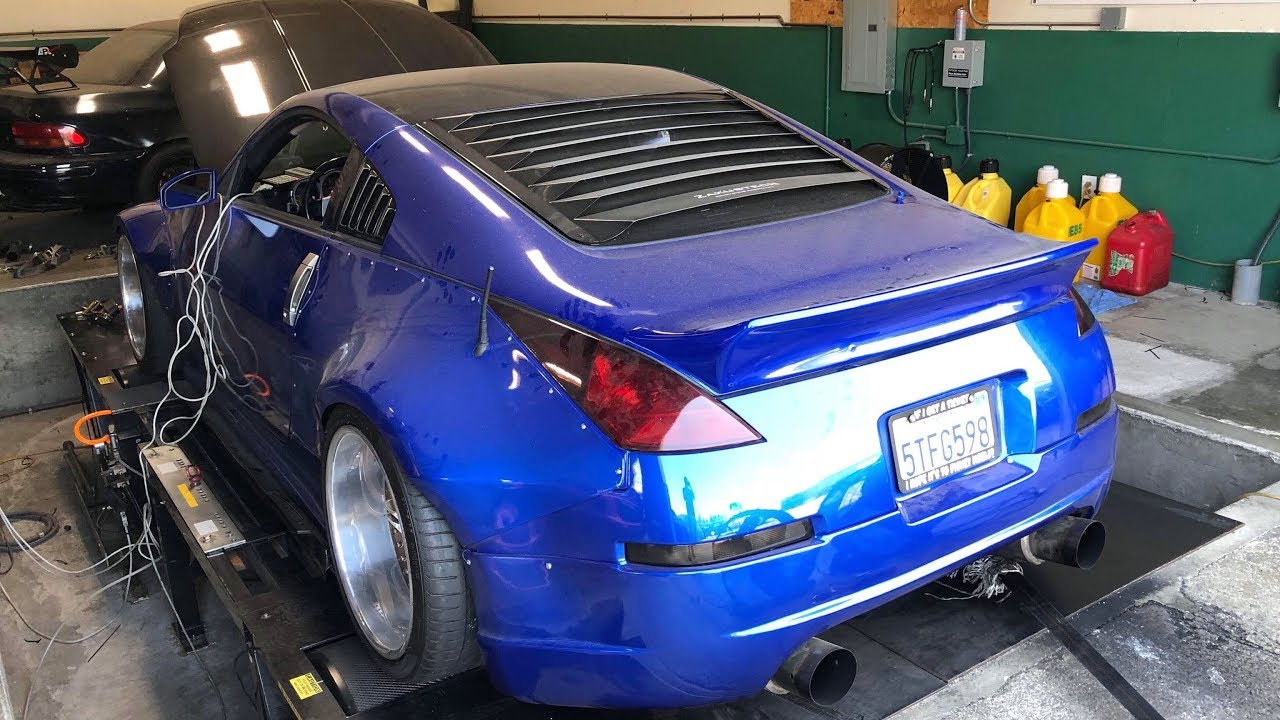 Supercharged 350Z dyno/first drive!!! - YouTube