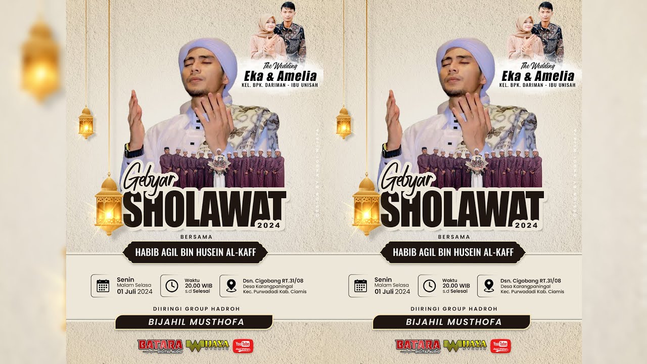 🔴Live Streaming GEBYAR SHOLAWAT Bersama HABIB AGIL BIN HUSEIN AL-KAFF ...